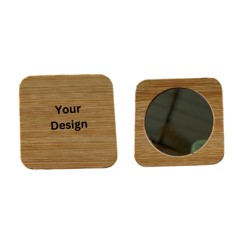 Mini Bamboo Portable Small Pocket Mirror – thereliefbox